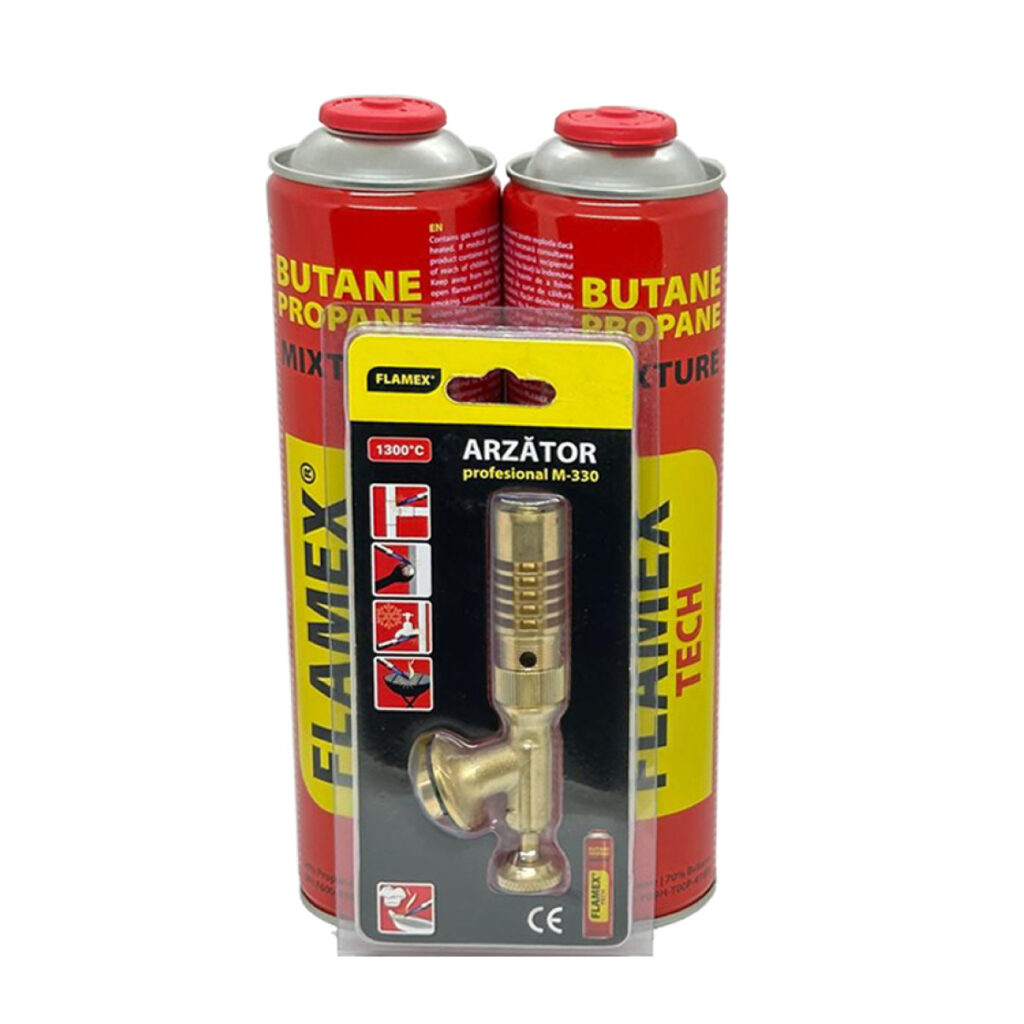 Butelie gaz cu valvă Flamex 190g - Flamex